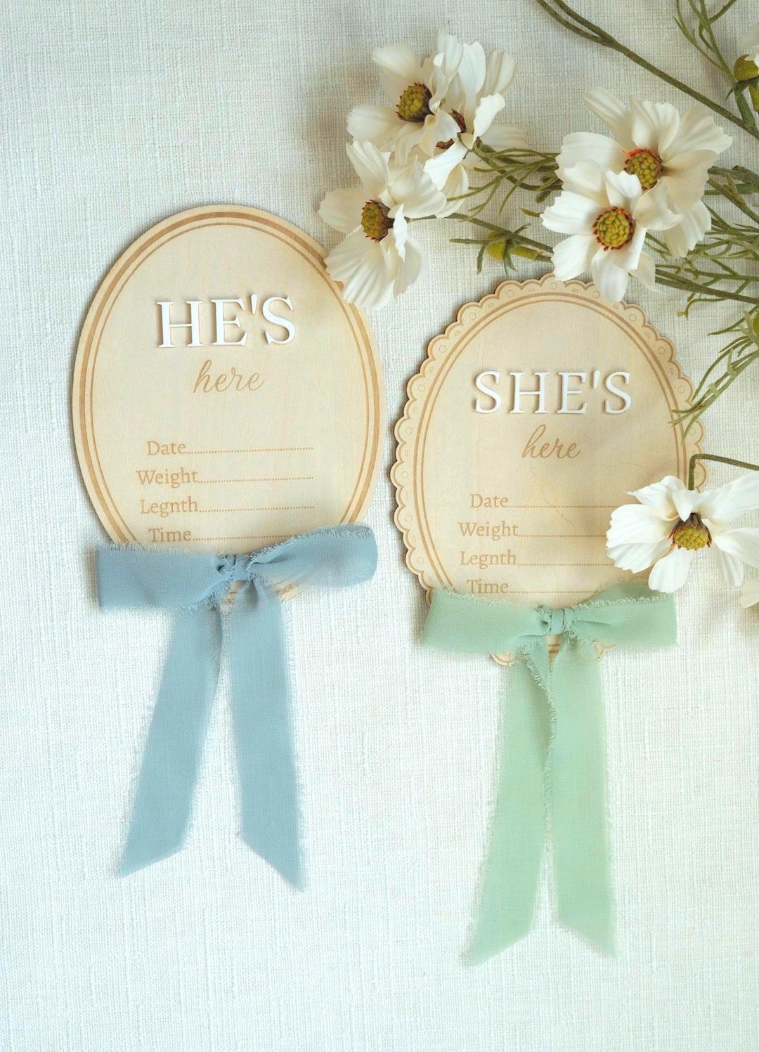 Baby Arrival Signs | Birth Stat Sign | Nursery - Etsy
