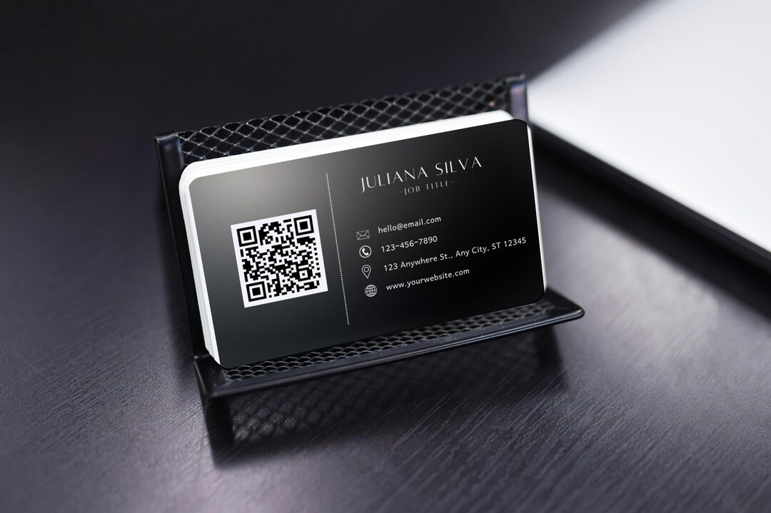 Business Card Editable Printable Template With Canva - Etsy