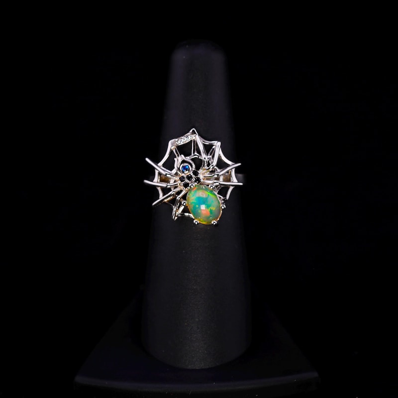 Silver Spider Ring - Etsy