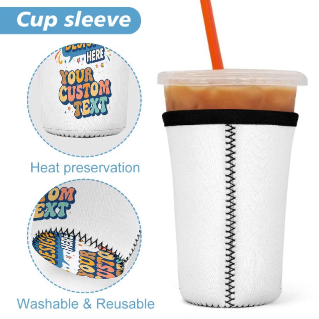 Custom Printed Neoprene Cup Sleeve Set of 3 | Personalized Insulating ...