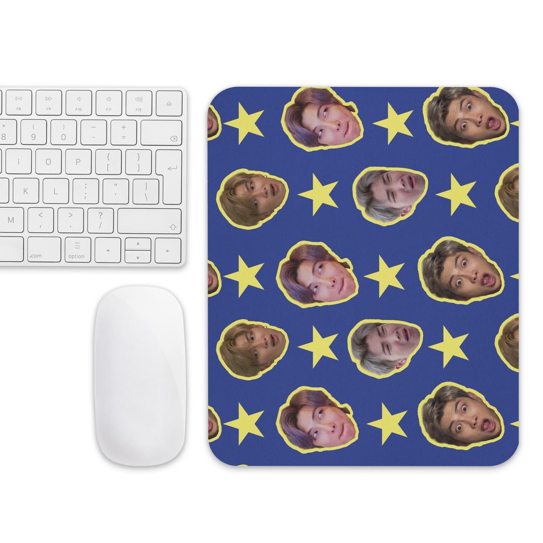 RM Inspired Mouse Pad | BTS Fan Made Desk Accessory | Blue K-pop Desk ...
