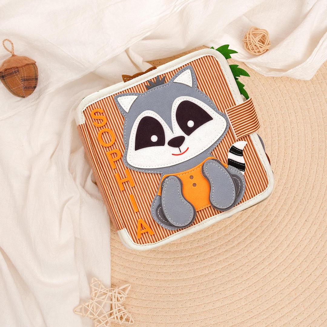 Personalized Quiet Book for Toddlers, Handmade Felt Busy Book 1st ...