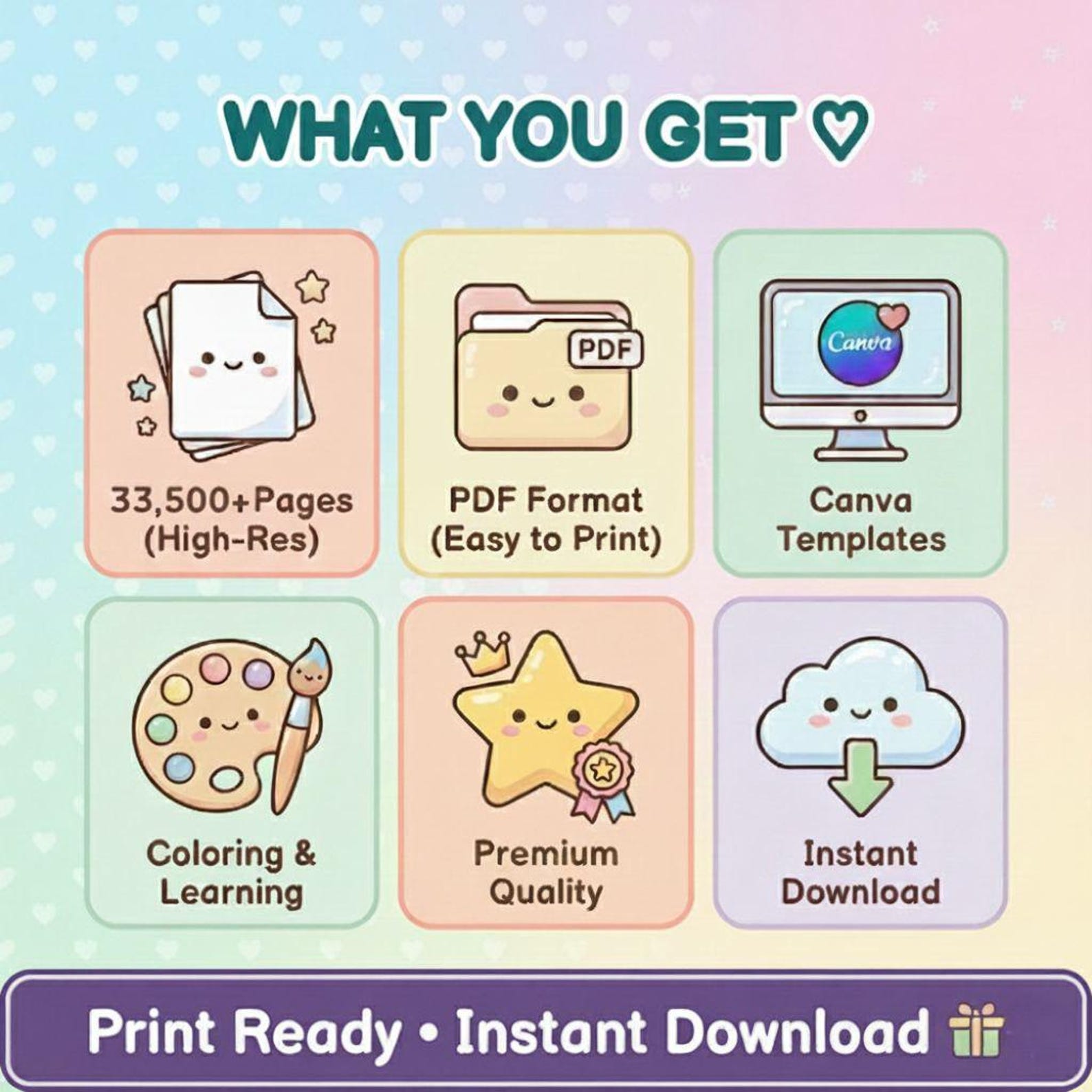 33,500+ Kids Educational Printables Bundle | Worksheets, Learning ...