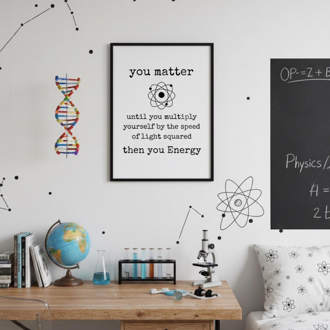 Digital Science Humor Poster "you Matter" | Physics and Chemistry ...