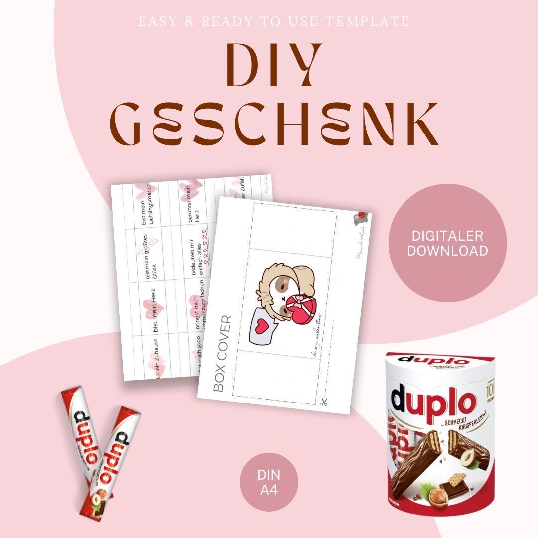 VALENTINE'S DAY Bundle Duplo Template DIY Gift for Birthday ...