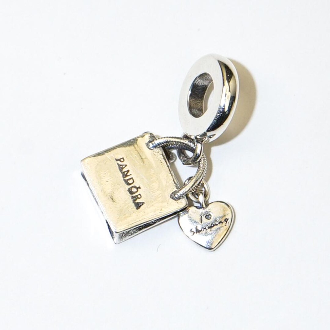 Pandora Shopping Bag Charm Sterling Silver - Etsy