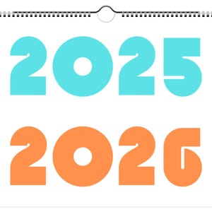 Mid-year Wall Calendar July 2025 to June 2026 Student Planner School ...