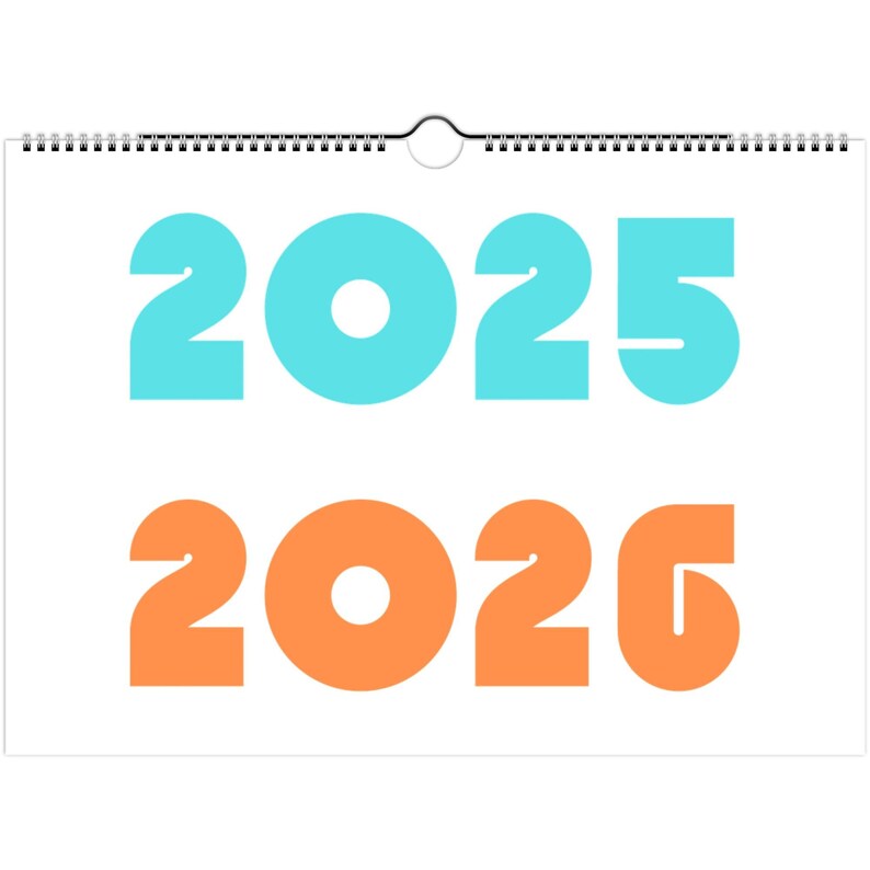 Mid-year Wall Calendar July 2025 to June 2026 Student Planner School ...