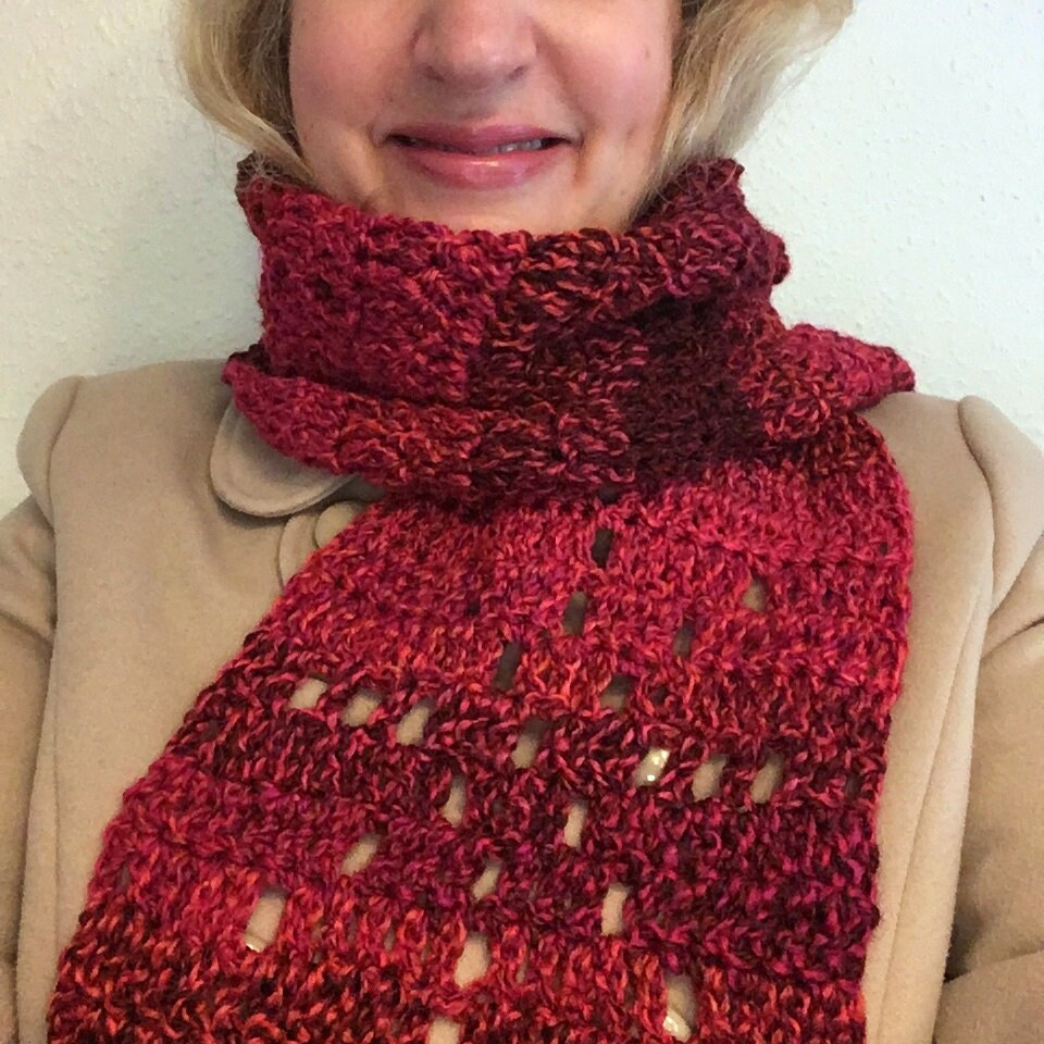 Snowflake Scarf Easy Crochet Pattern Digital PDF - Etsy