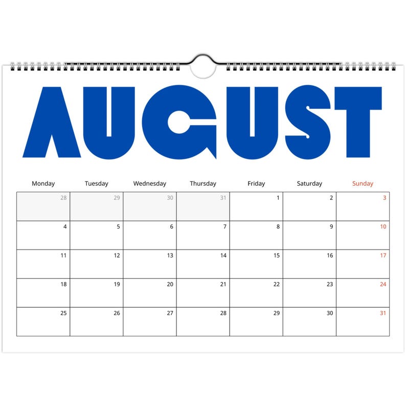 Mid-year Wall Calendar July 2025 to June 2026 Student Planner School ...