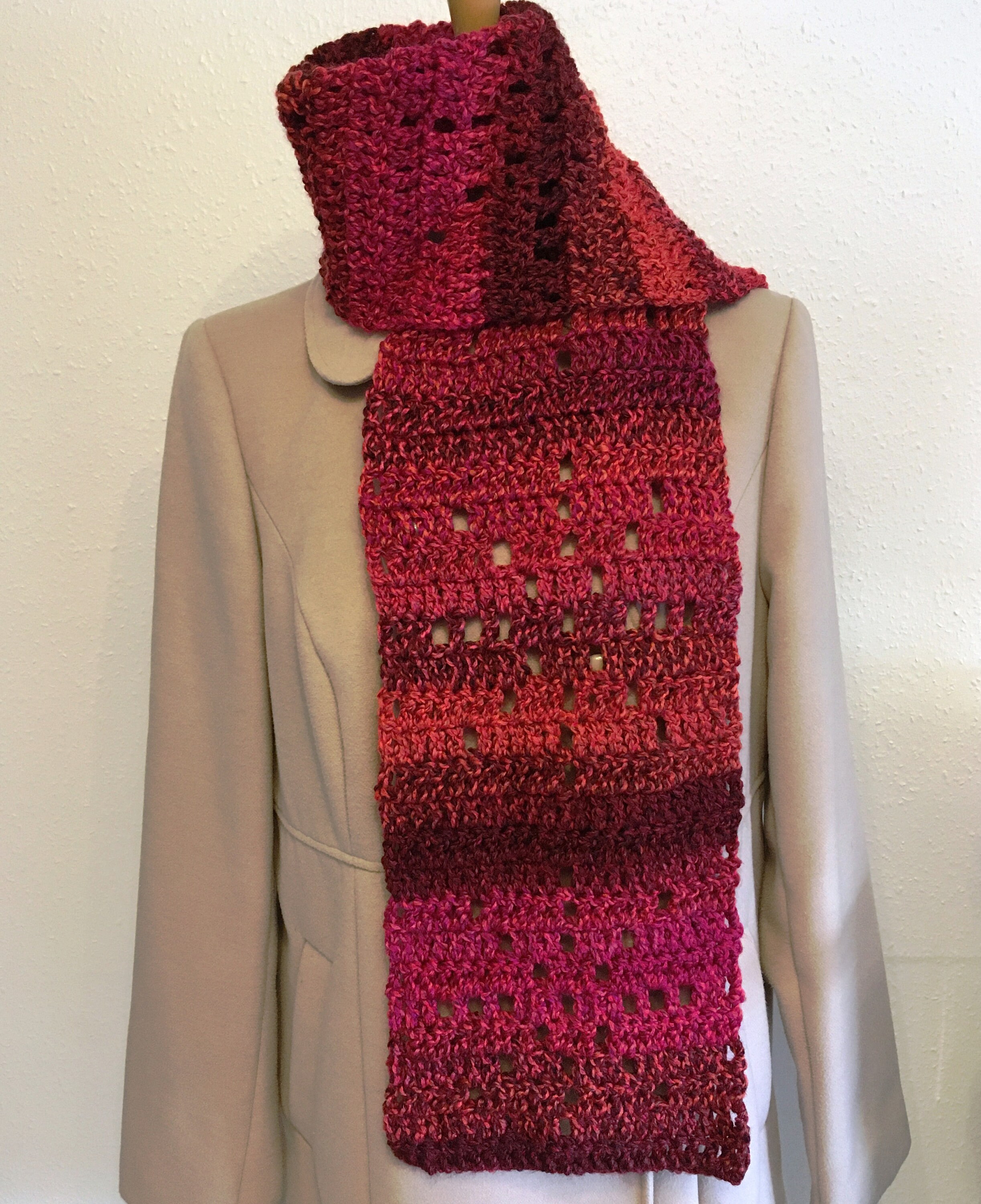 Snowflake Scarf Easy Crochet Pattern Digital PDF - Etsy