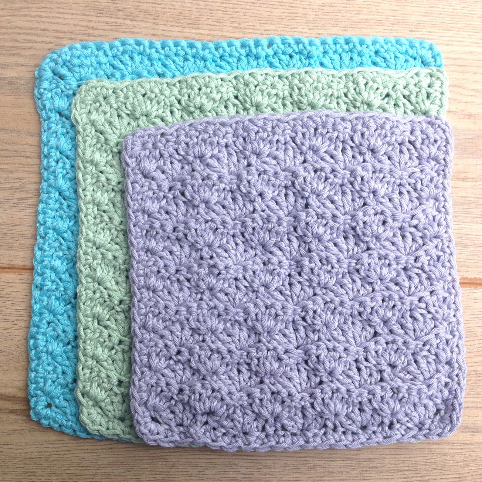 Shell Stitch Wash Cloth Crochet Pattern Digital PDF - Etsy