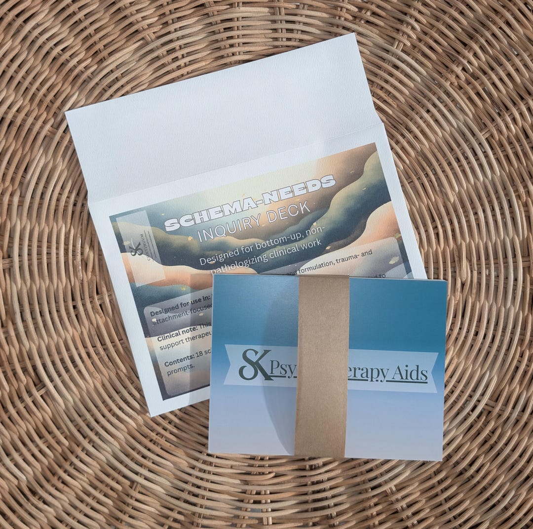 Trauma-informed Schema Therapy Cards: Needs Inquiry Deck (discounted ...