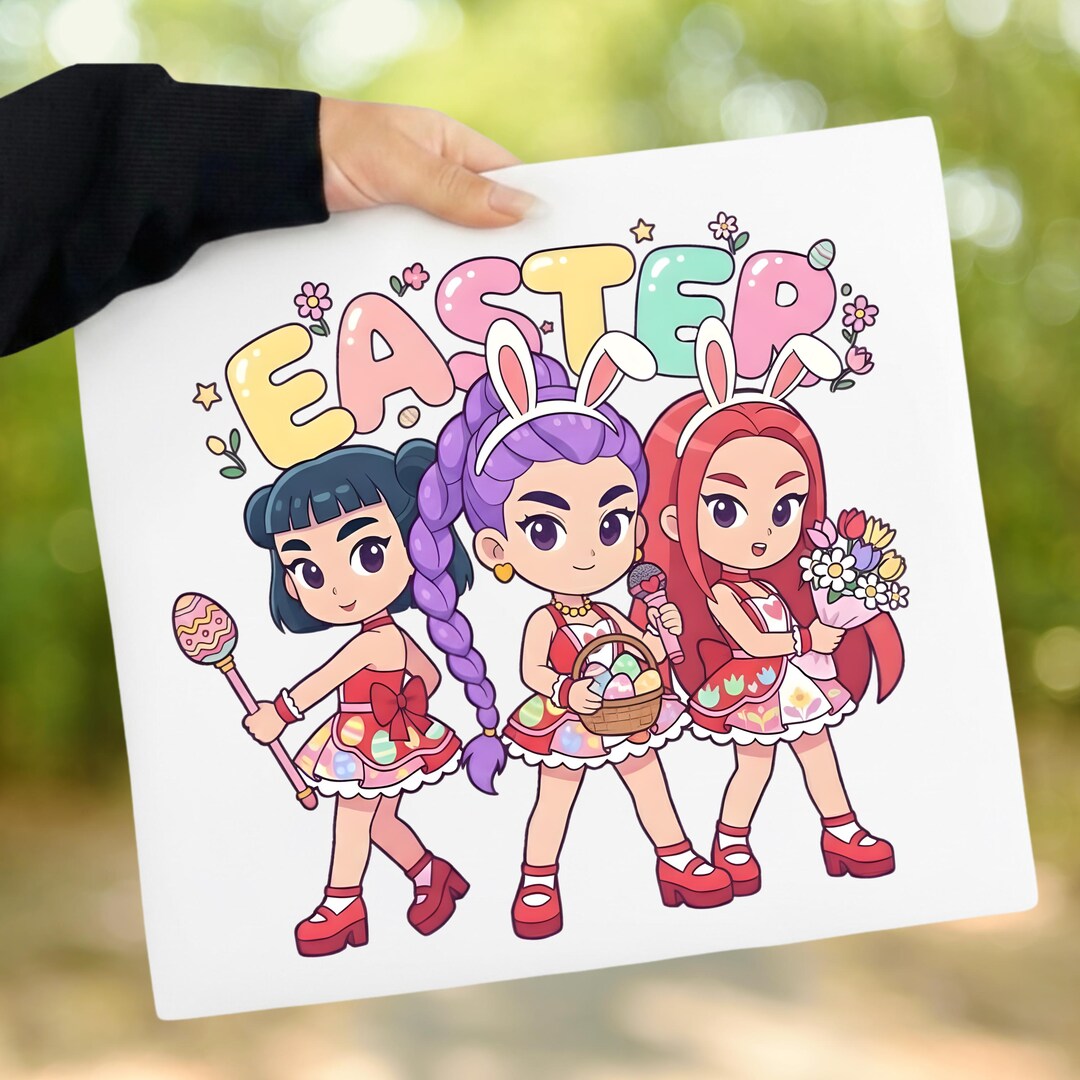 Kpop Easter PNG, Huntrix Rumi Mira Zoey Design (digital Download) - Etsy