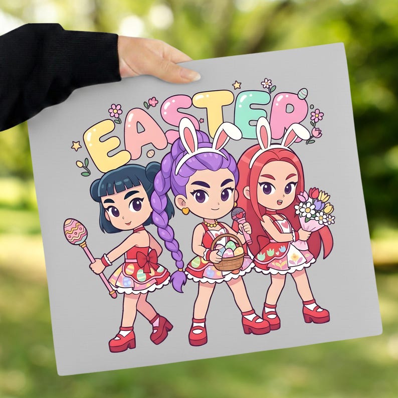 Kpop Easter PNG, Huntrix Rumi Mira Zoey Design (digital Download) - Etsy