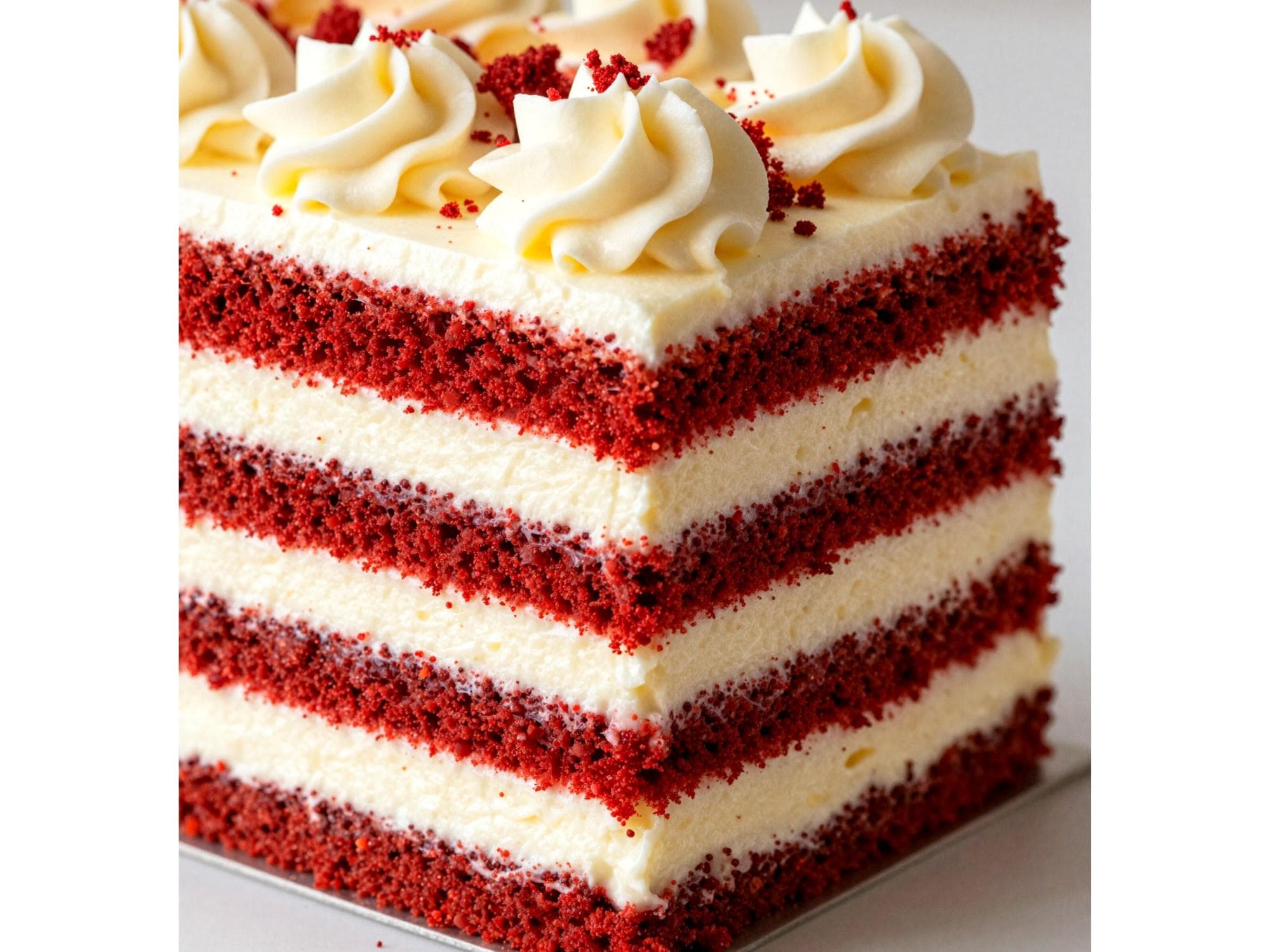 Professional Rectangular Red Velvet Cake Recipe PDF – 4 Layer Cake With ...
