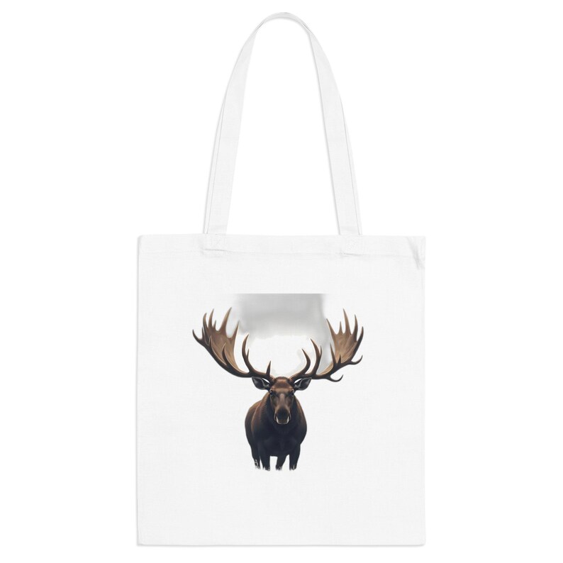 Majestic Moose Tote Bag - Realistic Wildlife Nature Art - Forest Animal ...