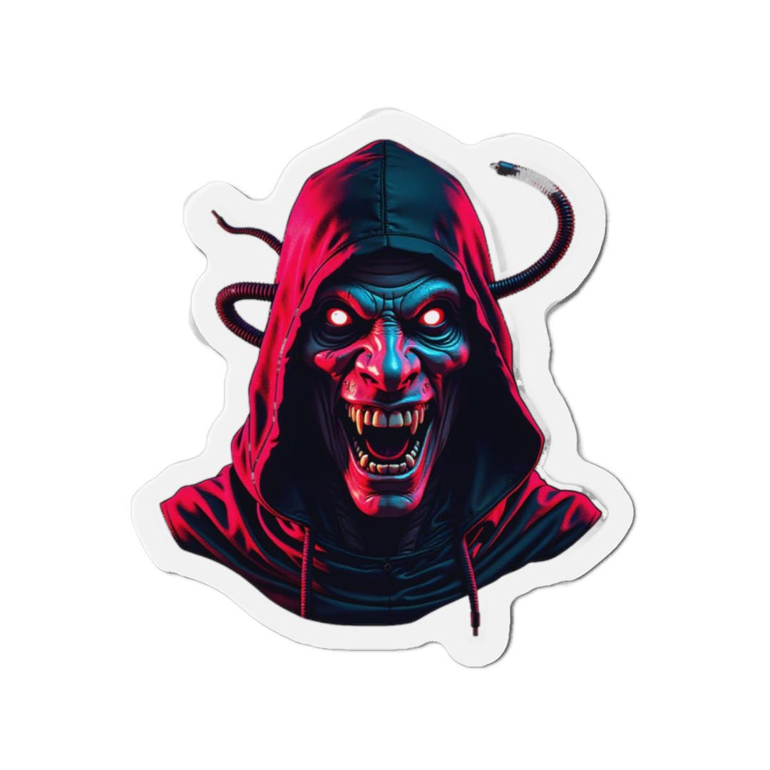 Demon Hood Fridge Magnet, Scary Horror Kitchen Magnet, Gothic ...