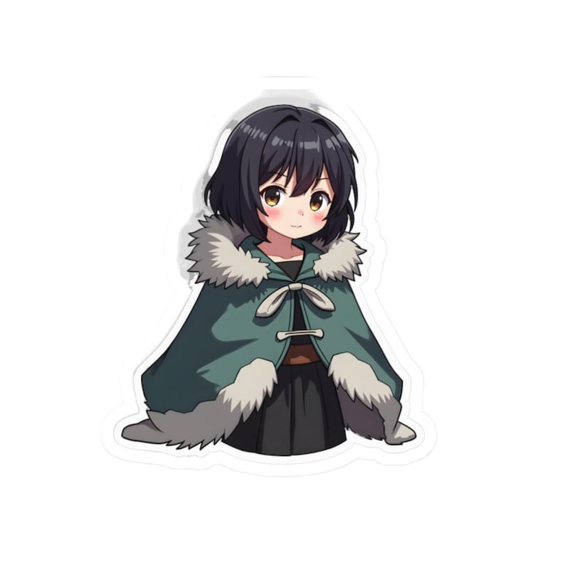 Anime Girl Sticker, Kawaii Laptop Decal, Cute Vinyl Sticker, Chibi ...