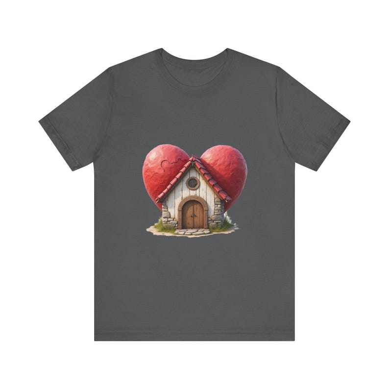 Fantasy Heart Cottage | Whimsical Graphic Tee | Gift for Her | Tshirt ...