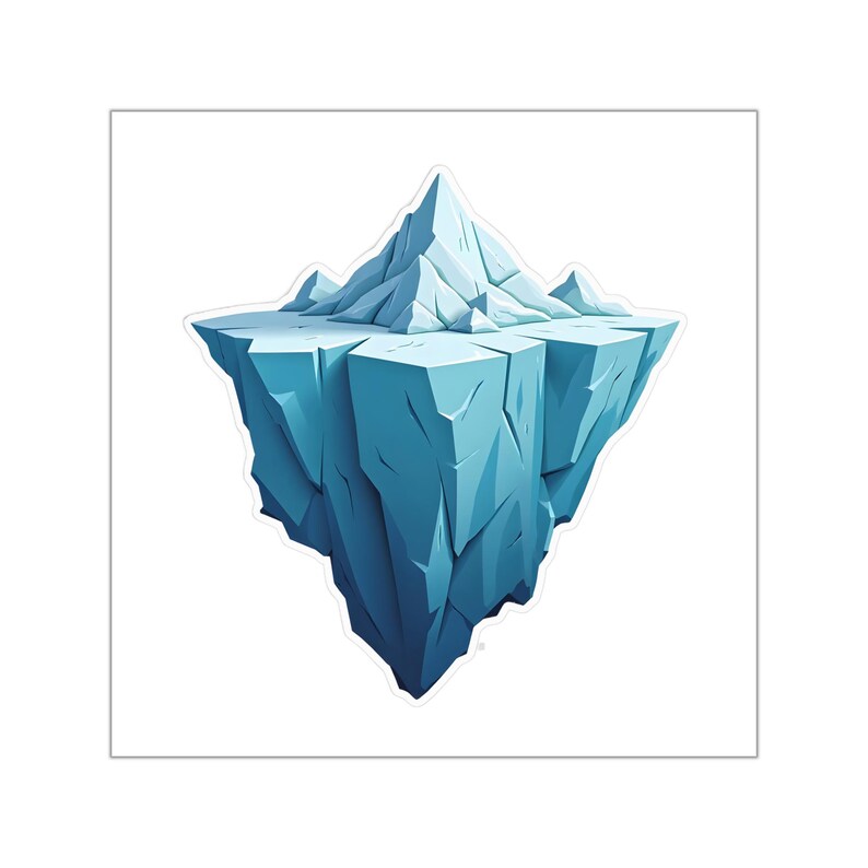 Iceberg Vinyl Sticker, Arctic Ocean Laptop Decal, Waterproof Nature ...