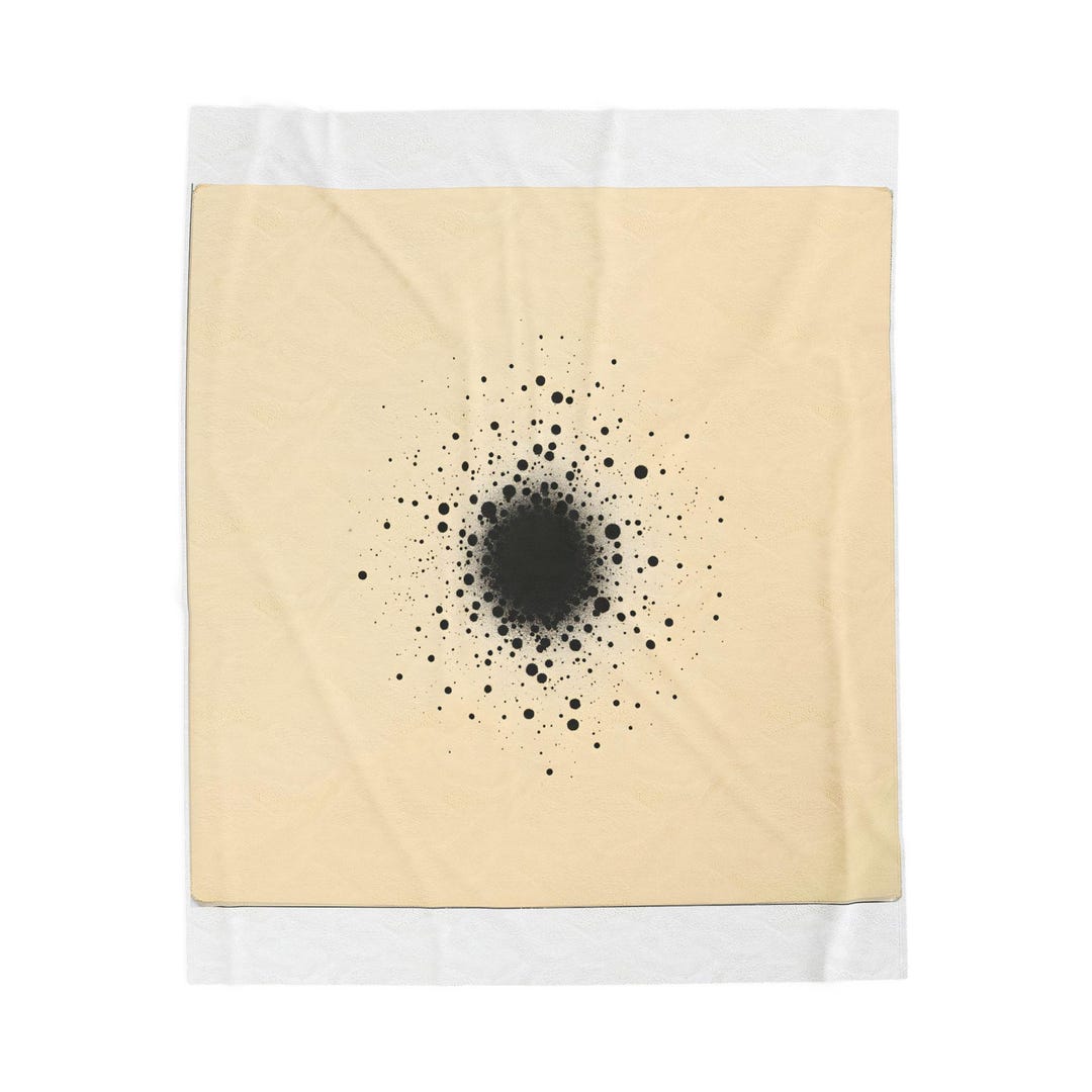 Dot Explosion Throw Blanket, Living Room Decor, Minimalist Abstract ...