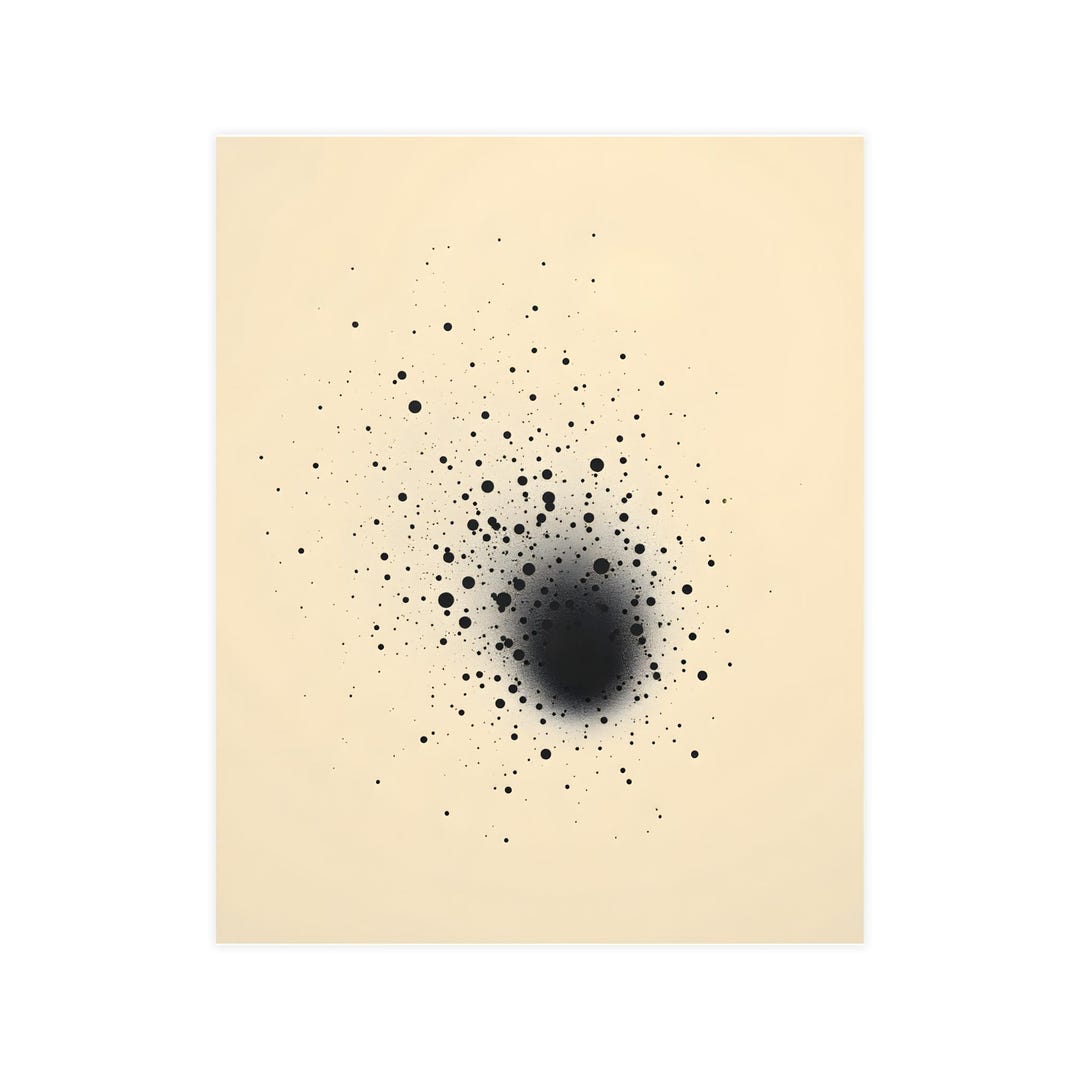 Abstract Explosion Wall Art, Minimalist Bedroom Decor, Modern Living ...