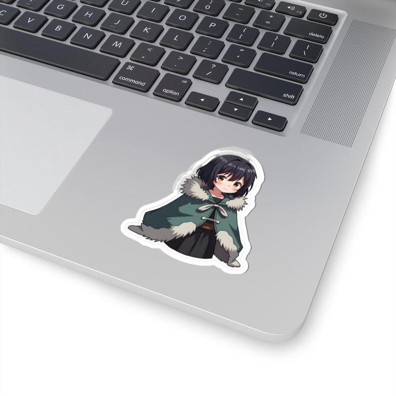 Anime Girl Sticker, Kawaii Laptop Decal, Cute Vinyl Sticker, Chibi ...