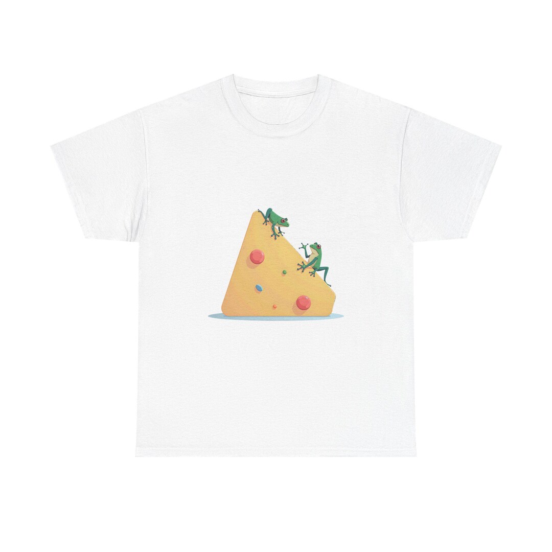 Frog Cheese Graphic Tee, Funny Animal Shirt, Kids Cartoon Tshirt ...