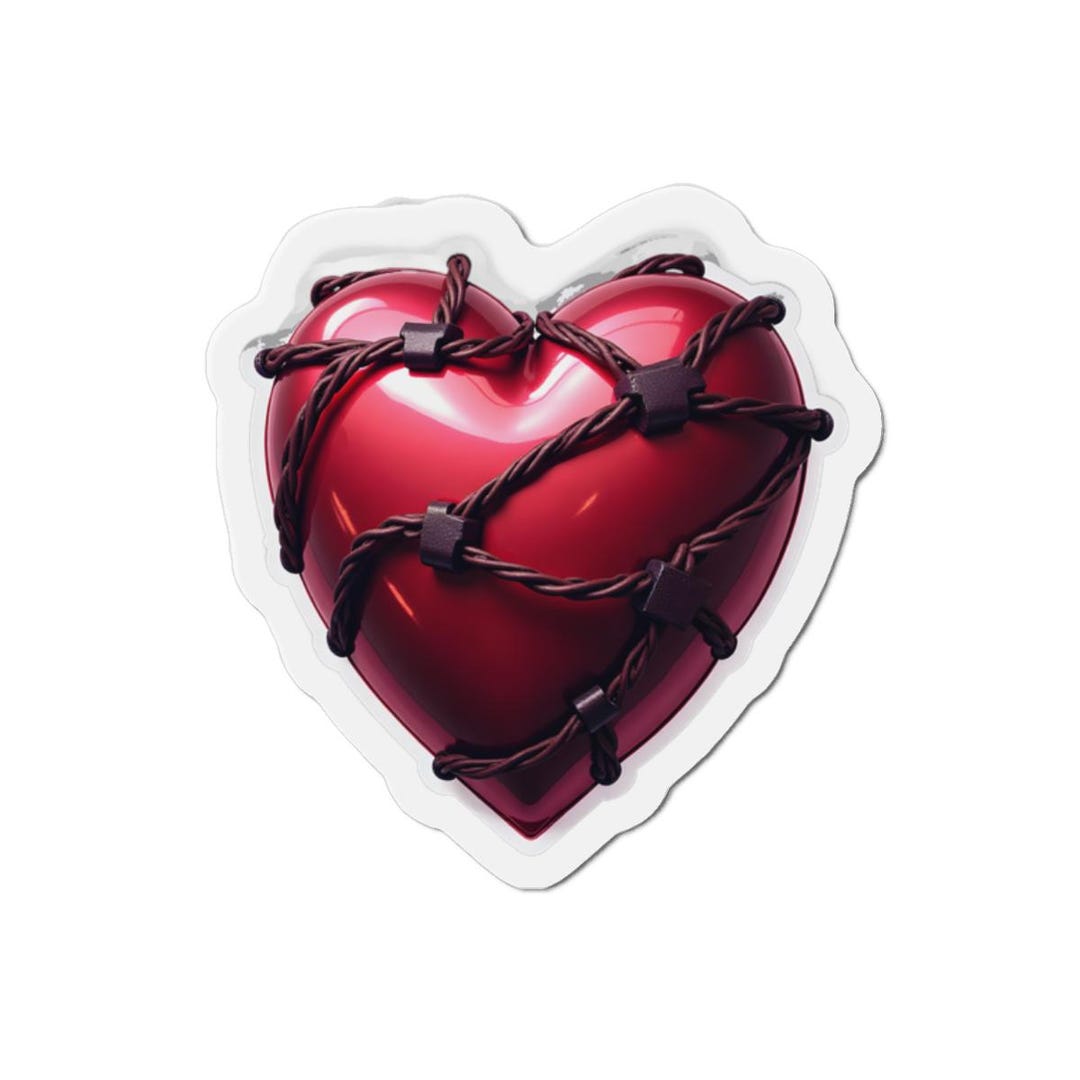 Gothic Heart Fridge Magnet, Bound Heart Kitchen Magnet, Dark Romantic ...