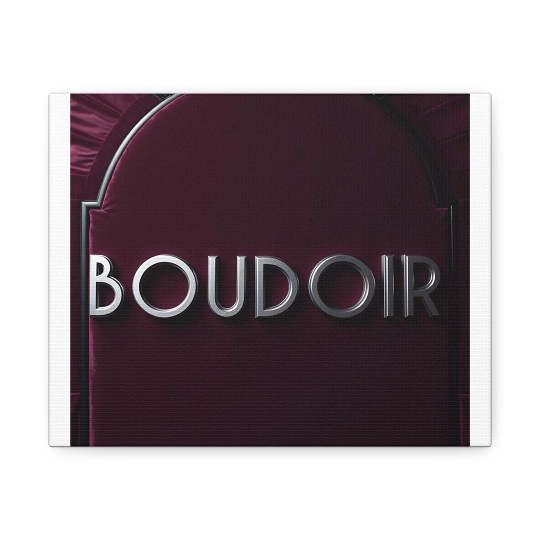 Boudoir Wall Art Canvas Print, Vintage Burgundy Bedroom Decor, Romantic ...