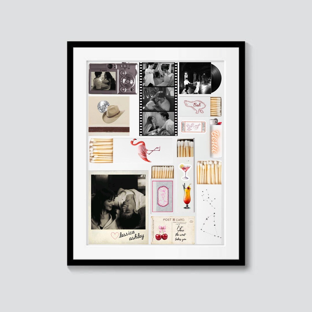 DIY Matchbox Photo Collage Template, Friend Gift (canva Editable ...