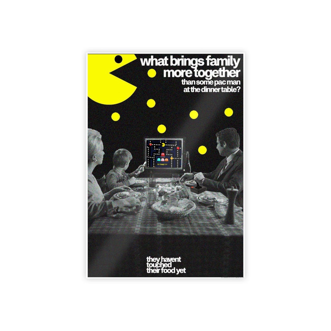 Pac-man Family Dinner Poster - Etsy