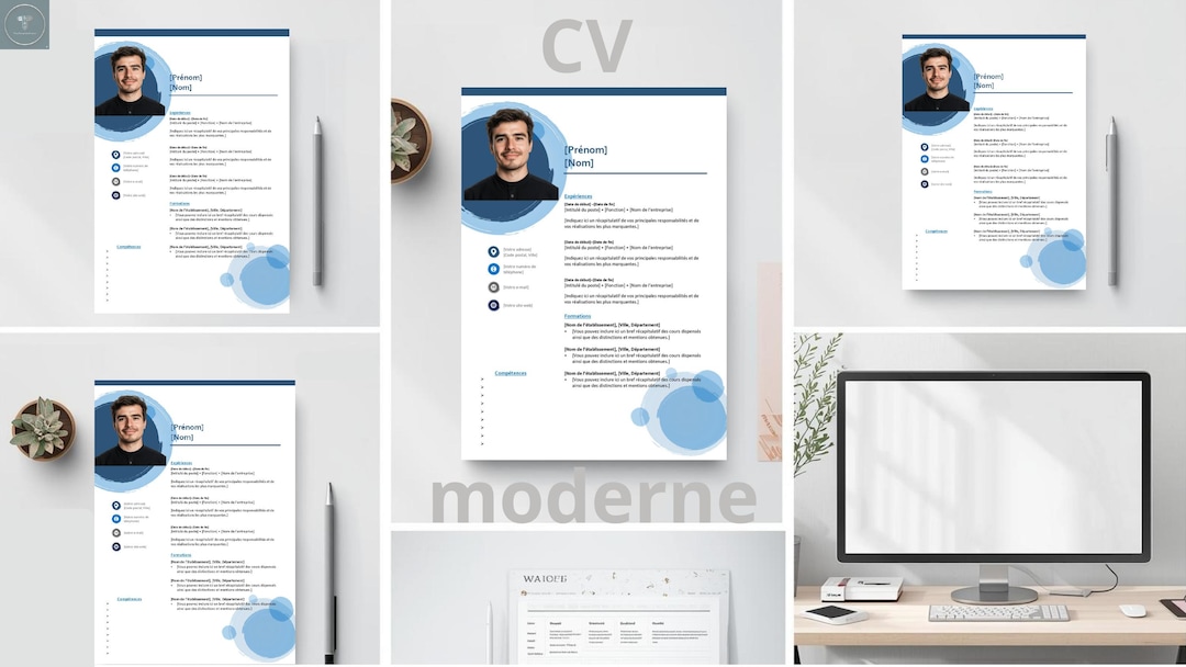 Professional CV Ready to Fill in – Simple and Clear Template for Quick ...