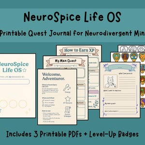 Empower Your Mind: Printable Neurodivergent Quest Journal - Etsy