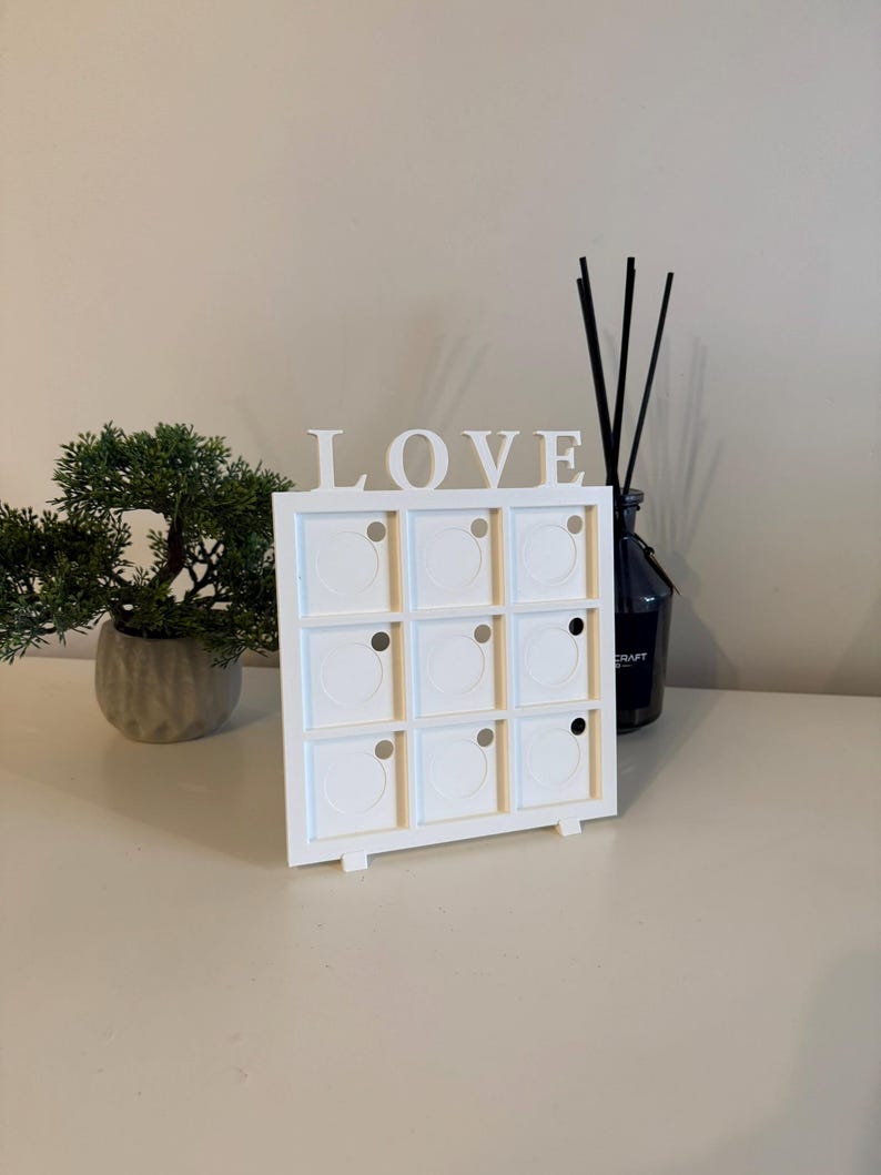 LOVE 9 Photo Frame STL – 3D Printed Picture Holder, 5x5 Cm Photos ...