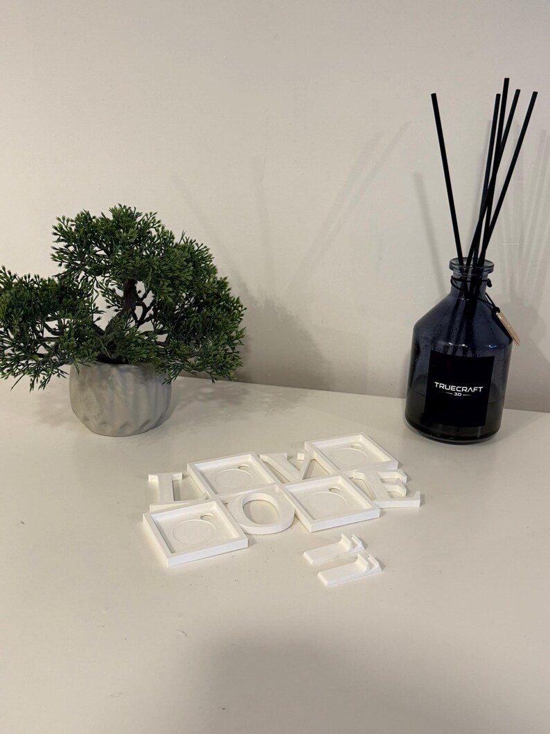 Love4 Photo Frame STL – 3D Printed Picture Holder, 5x5 Cm Photos ...