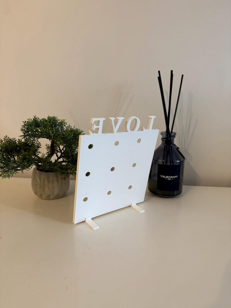 LOVE 9 Photo Frame STL – 3D Printed Picture Holder, 5x5 Cm Photos ...