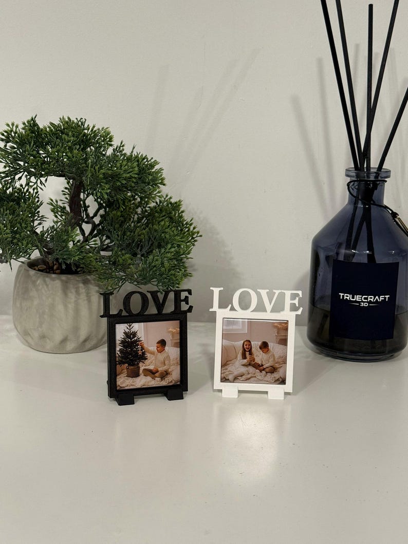 LOVE Photo Frame STL – 3D Printable Magnetic Picture Frame for 5x5 Cm ...