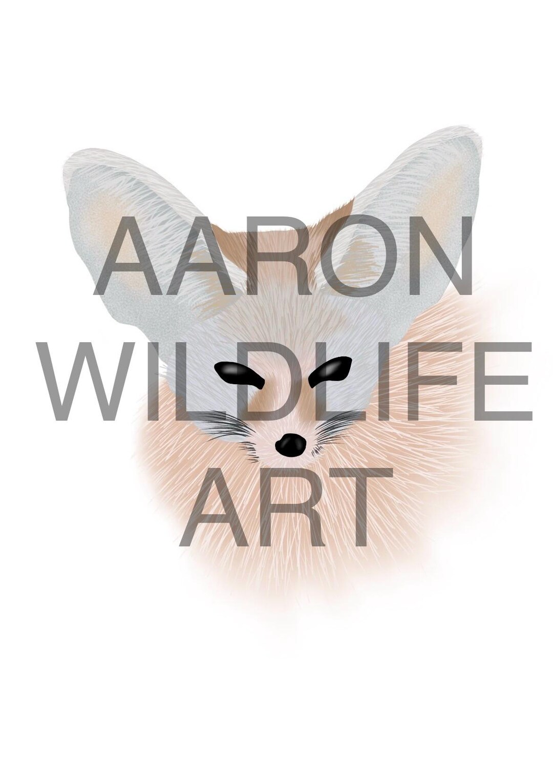 Fennec Fox Nursery Wall Art Printable | Digital Wildlife Art Print ...