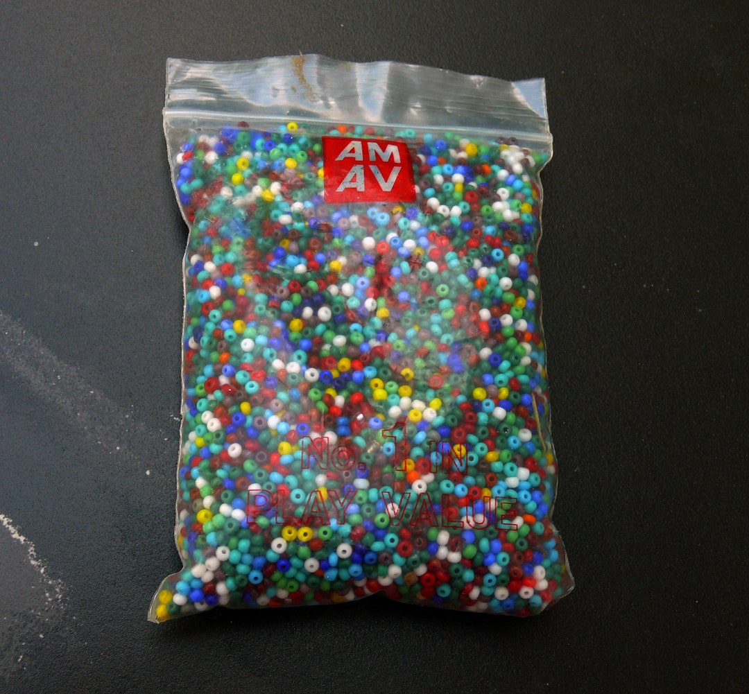 1,000 Plus AMAV 2mm Multi Color Glass Seed Beads Vintage - Etsy