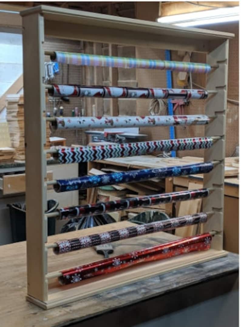 Wrapping Paper Rack FREE SHIPPING Wall hanging | Etsy