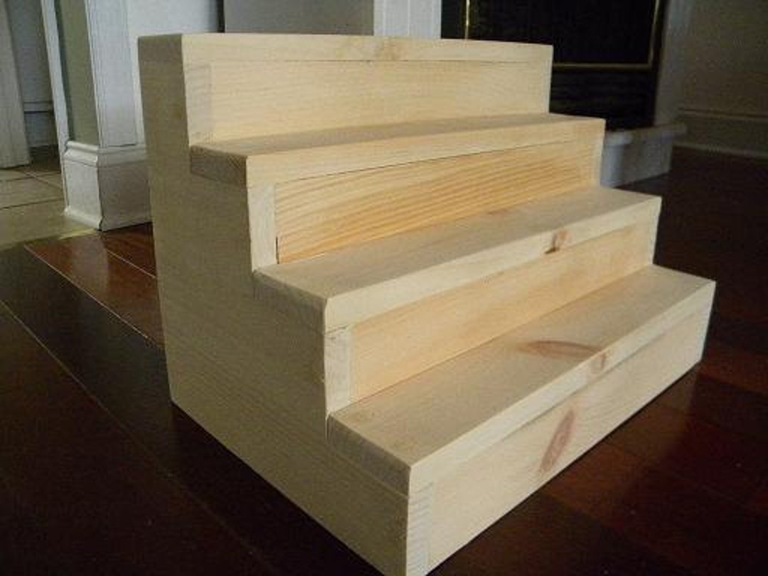 Step Display Shelf . Display Your Treasures on Rows of Steps Free ...