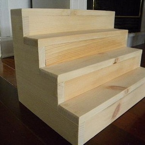 Step Display Shelf . Display Your Treasures on Rows of Steps - Etsy