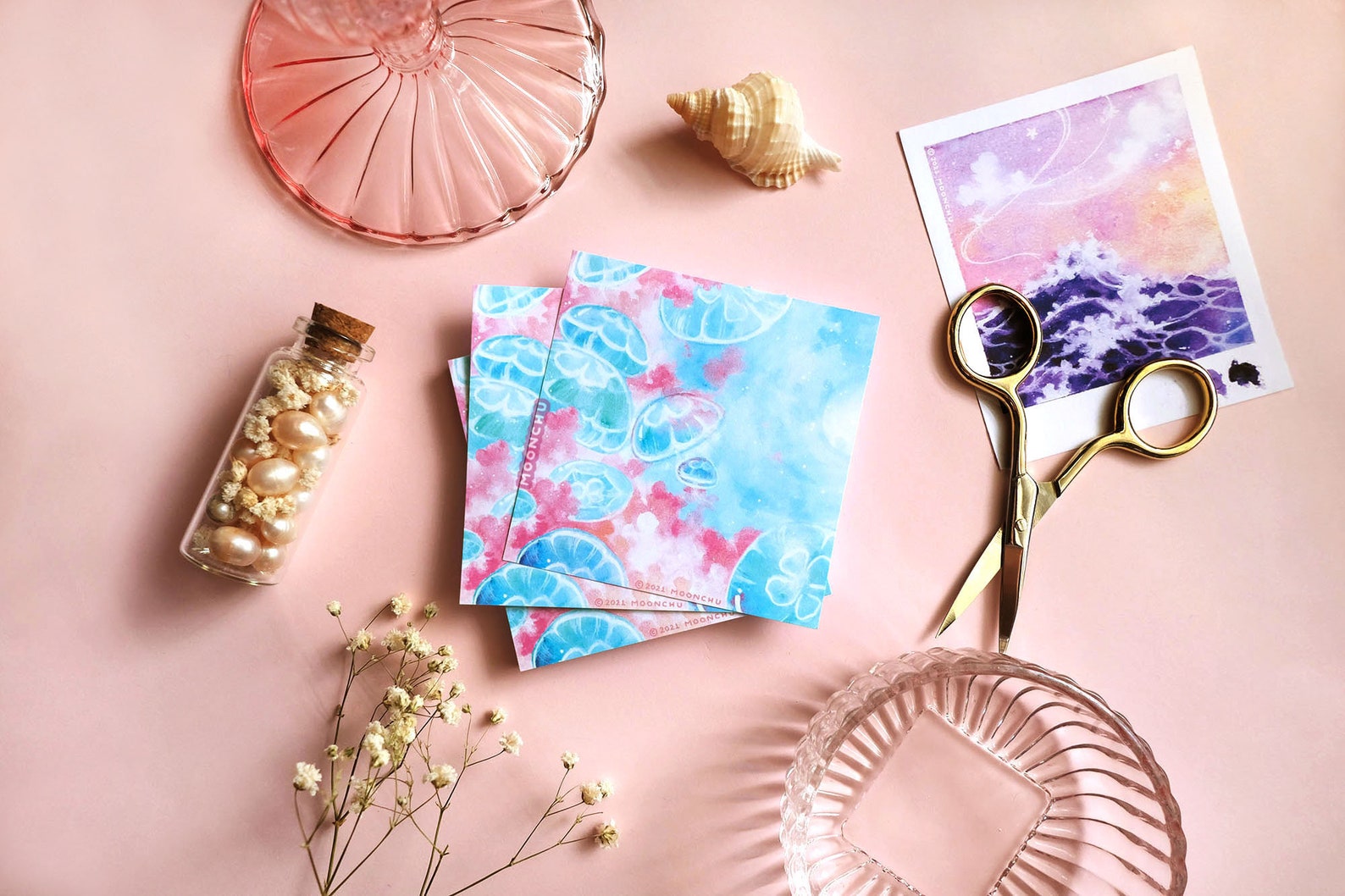 Jelly Bois Jellyfish Memopad | STATIONERY | Ocean Note, Nautical ...