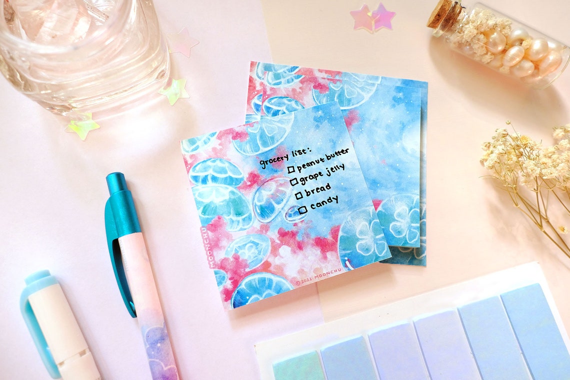 Jelly Bois Jellyfish Memopad | STATIONERY | Ocean Note, Nautical ...