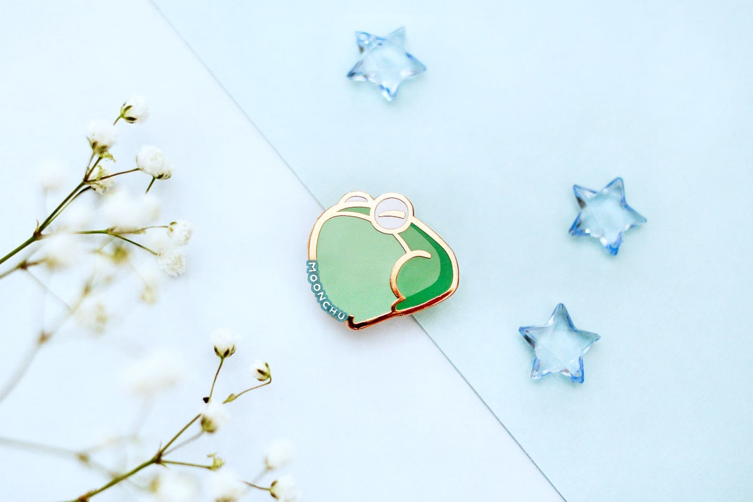Hot Springs Friend Frog Pin | ENAMEL PIN | Frog Enamel Pin, Pastel Frog ...