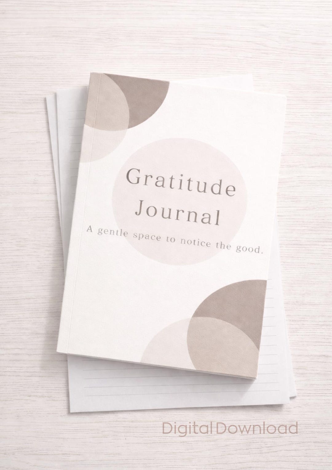 Gratitude Journal Printable, Minimalist Daily Reflection (PDF) - Etsy