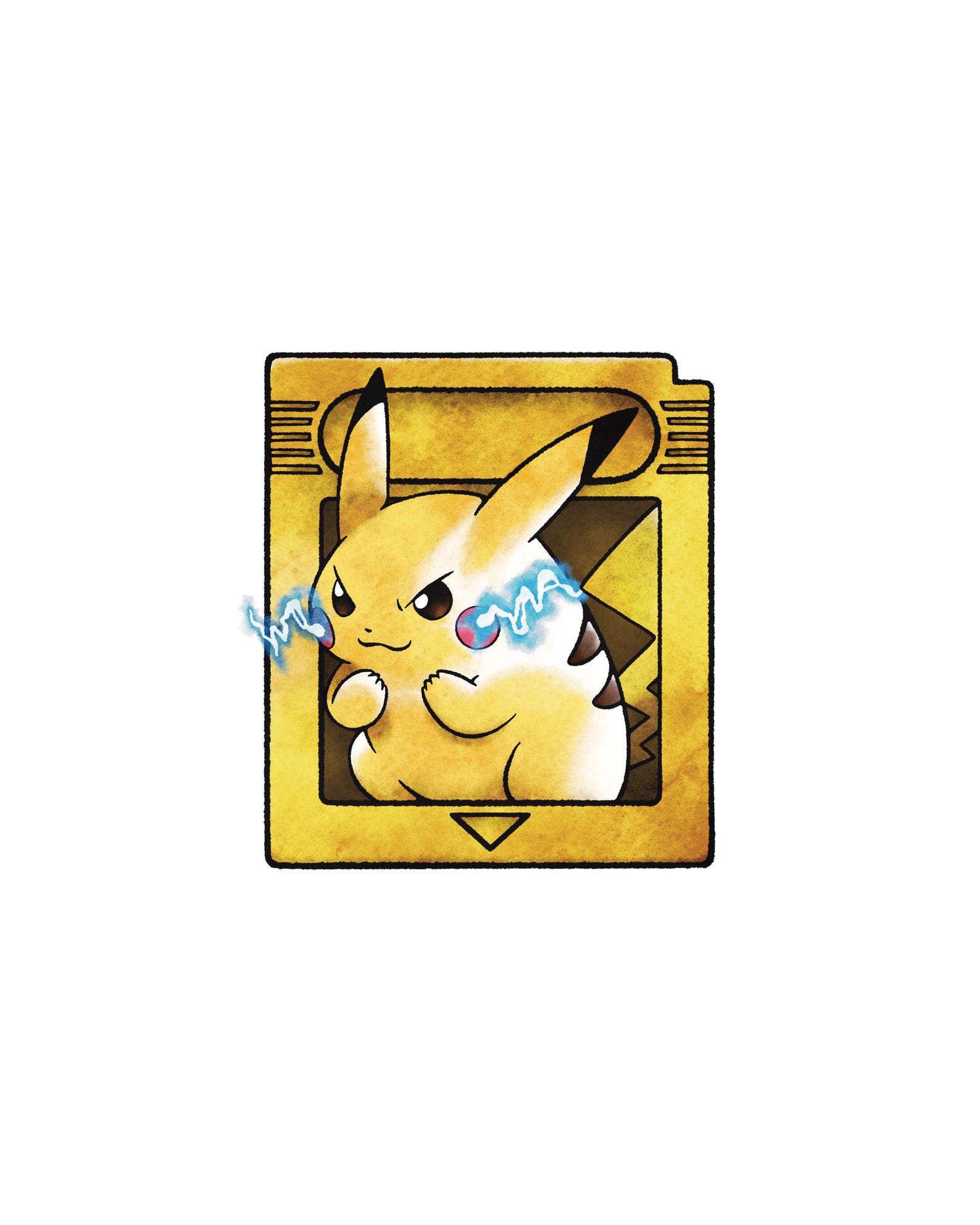 Retro Video Game Generation 1 Kanto Cartridge Poster - Yellow - Digital ...