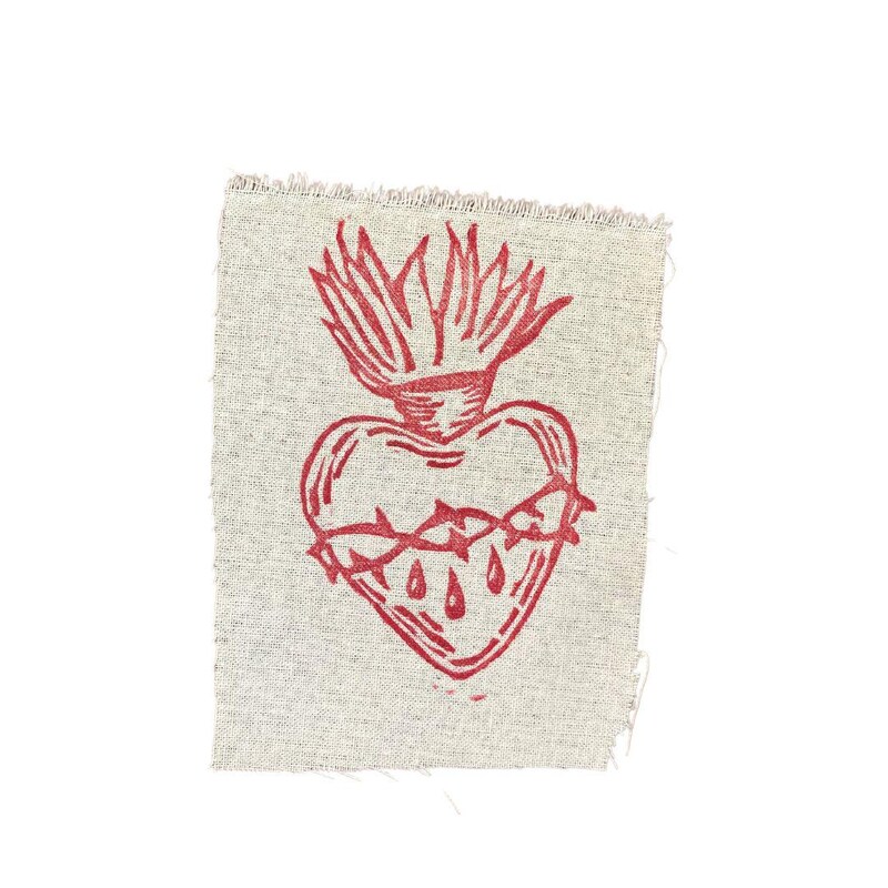 Sacred Heart Patch - Etsy